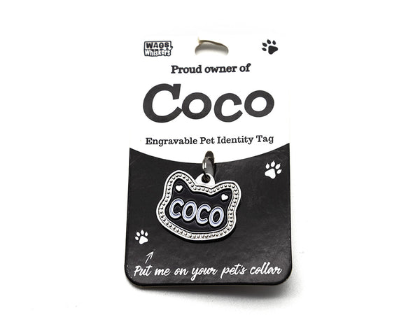 Coco Cat Identity Tag - Engravable Pet ID Tag | Wags & Whiskers – Pet ...